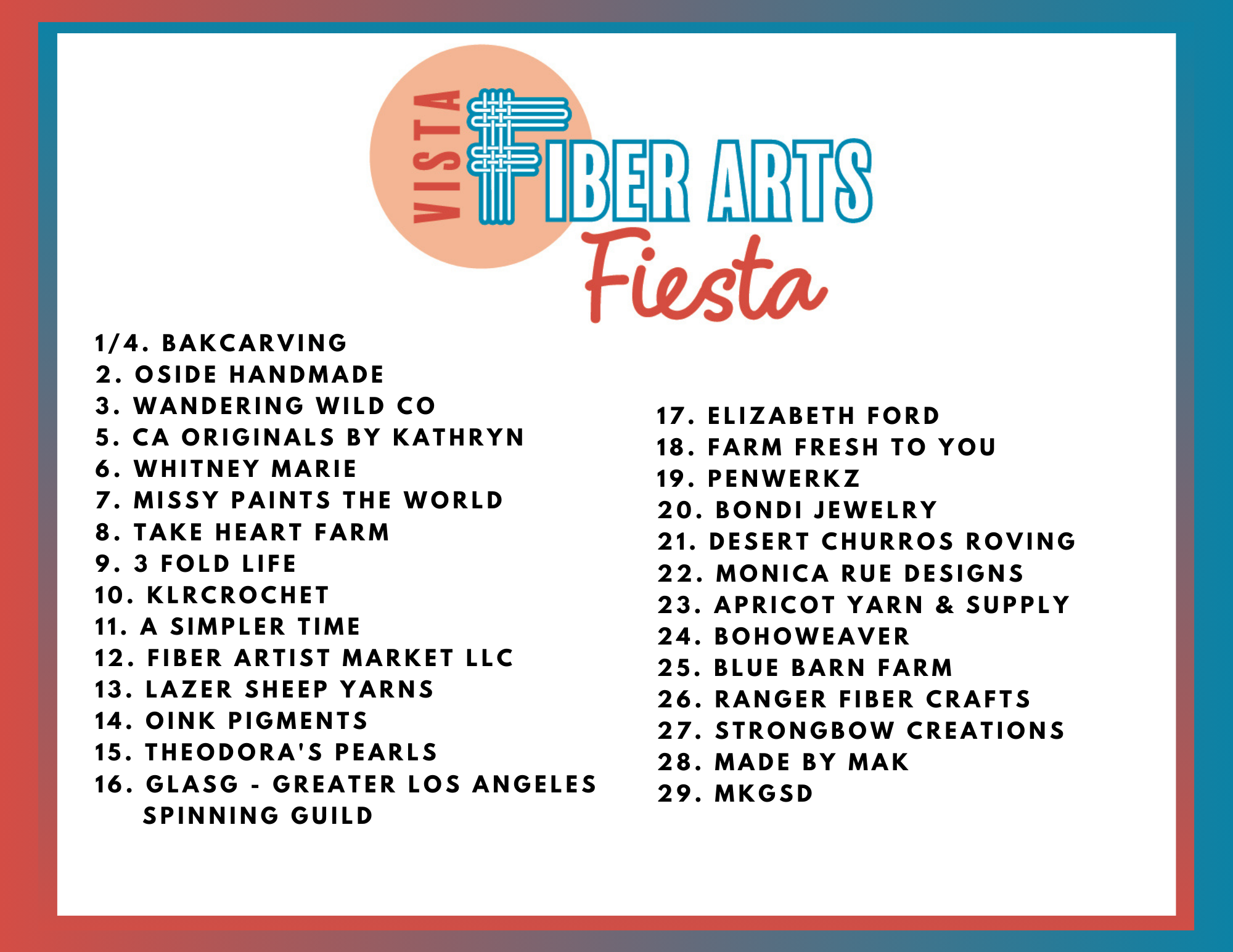 Fiber Arts Fiesta